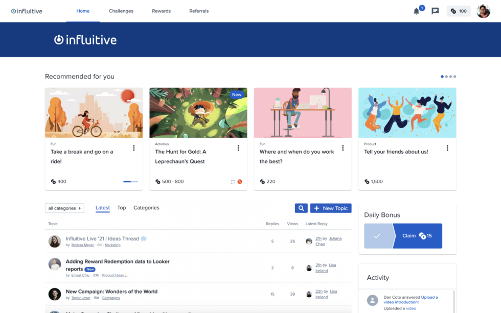 Influitive's Next-Gen Elevate Platform
